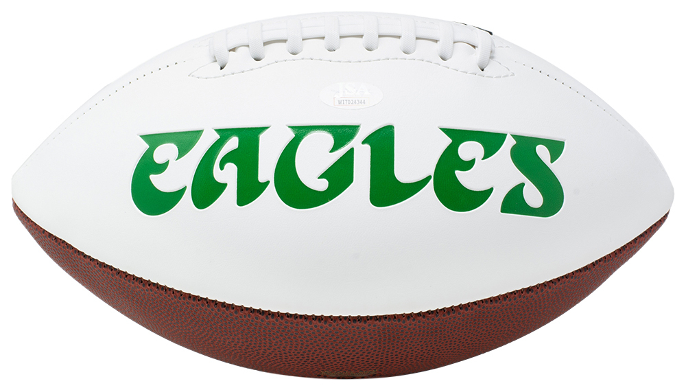 Vince Papale Signed Eagles Throwback Logo Football (JSA COA) | Pristine ...