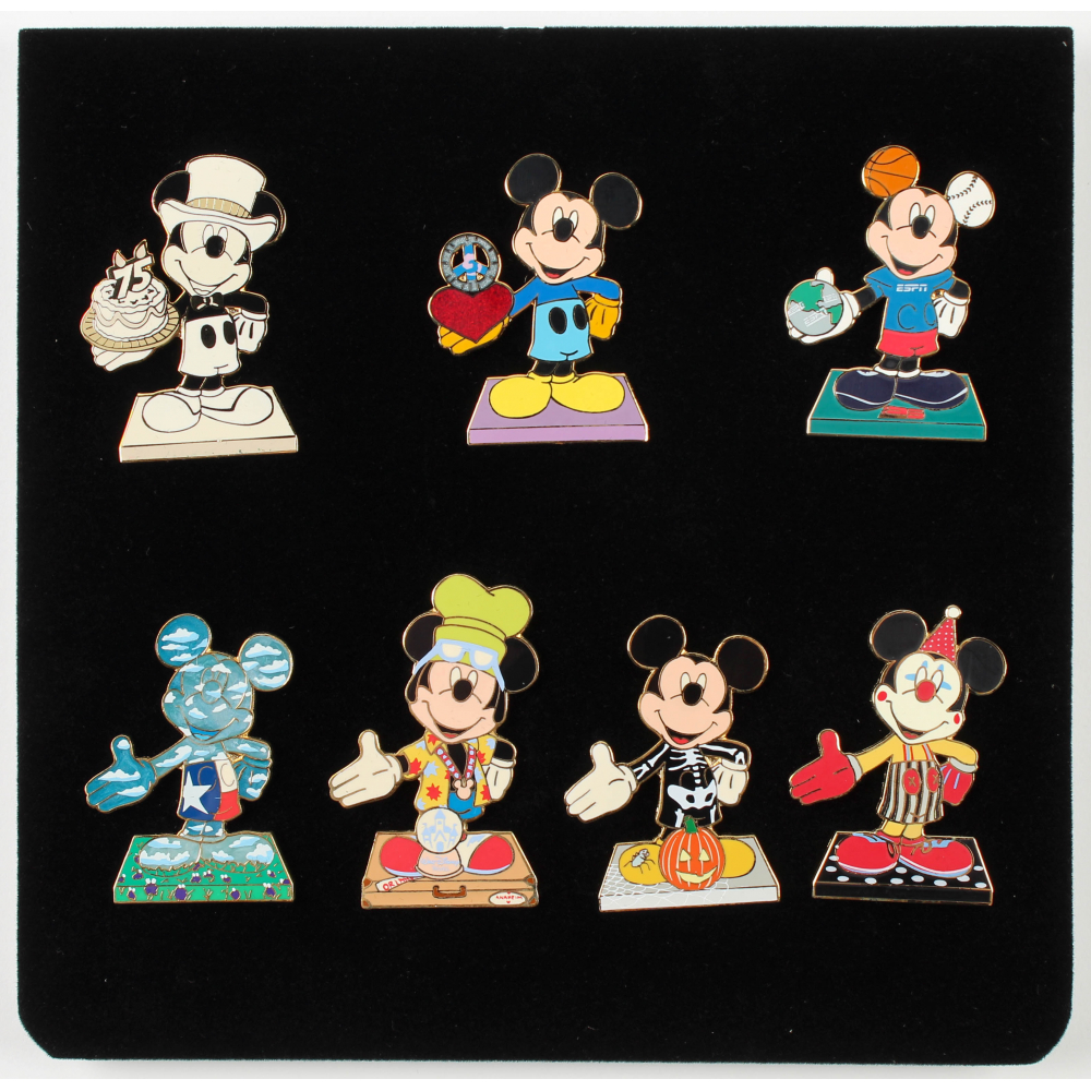 Walt Disney Mickey Mouse Set of (7) Pins | Pristine Auction