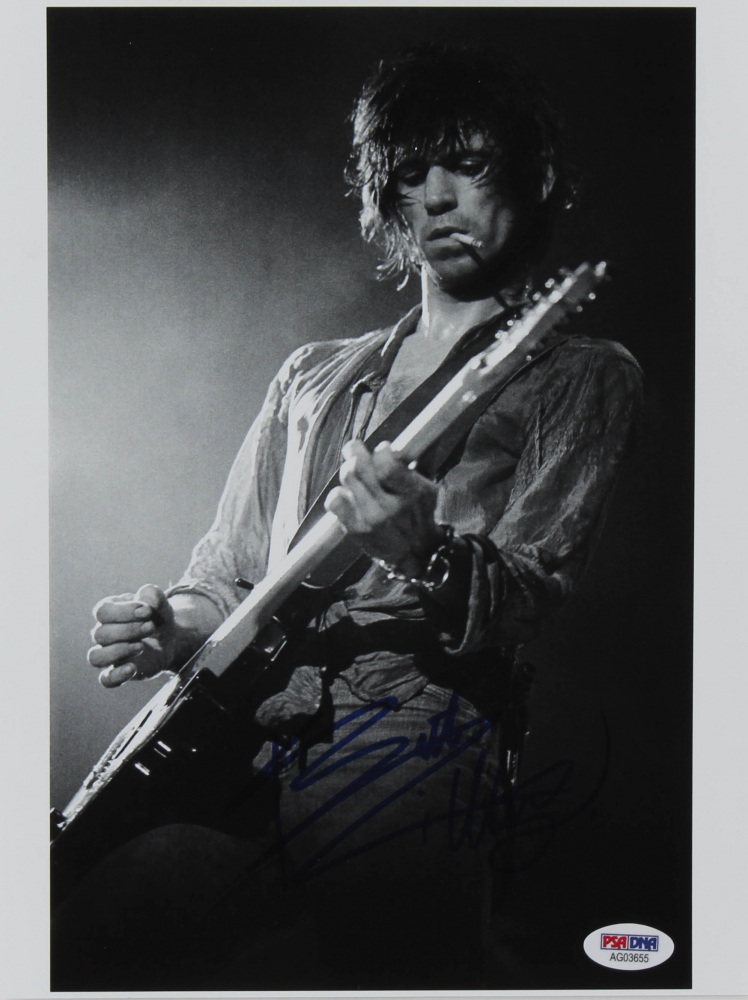 Keith Richards Signed "The Rolling Stones" 8x10 Photo (PSA) | Pristine ...