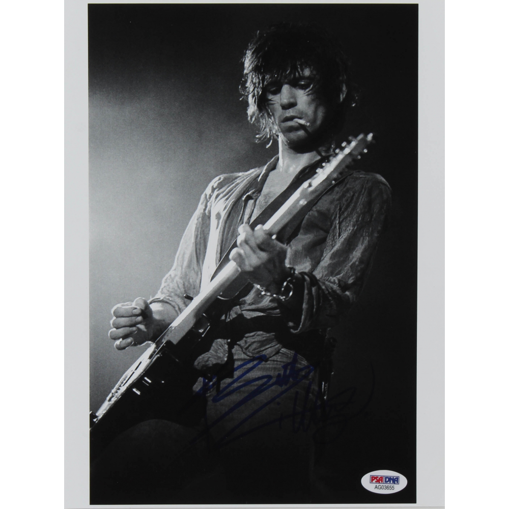 Keith Richards Signed "The Rolling Stones" 8x10 Photo (PSA) | Pristine ...