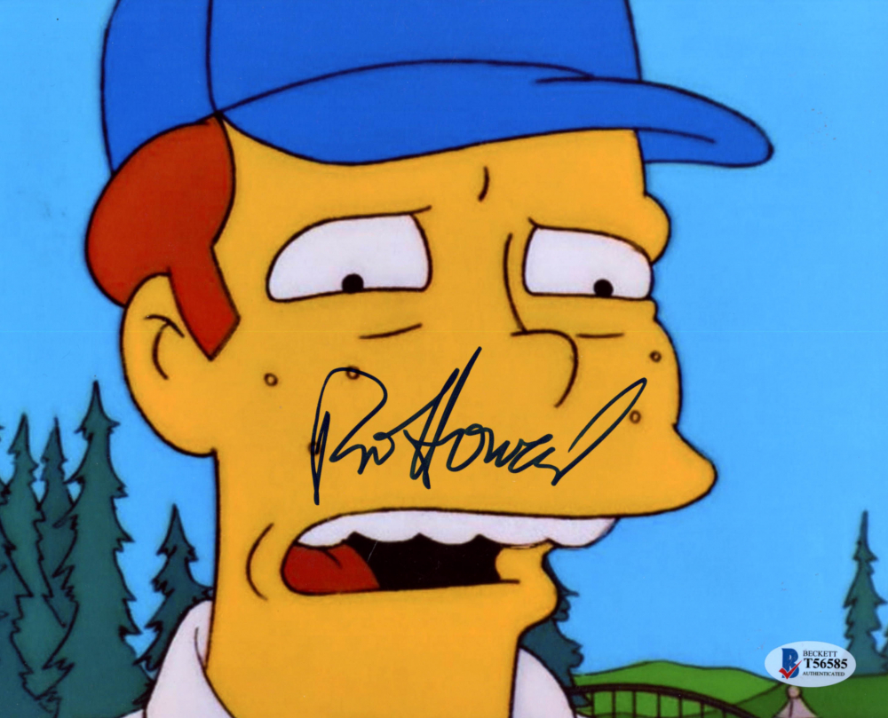 Ron Howard Signed "The Simpsons" 8x10 Photo (Beckett COA) | Pristine ...