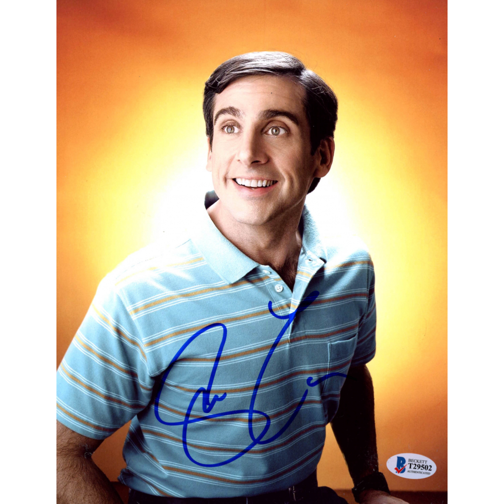 Steve Carell Signed "The 40 Year-Old Virgin" 8x10 Photo (Beckett COA ...