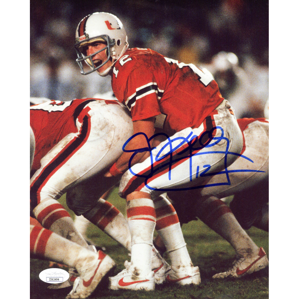 Jim Kelly Signed Miami Hurricanes 8x10 Photo (JSA COA) | Pristine Auction