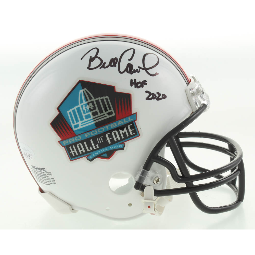 Bill Cowher Signed Hall of Fame Logo Mini Helmet Inscribed "HOF 2020 ...