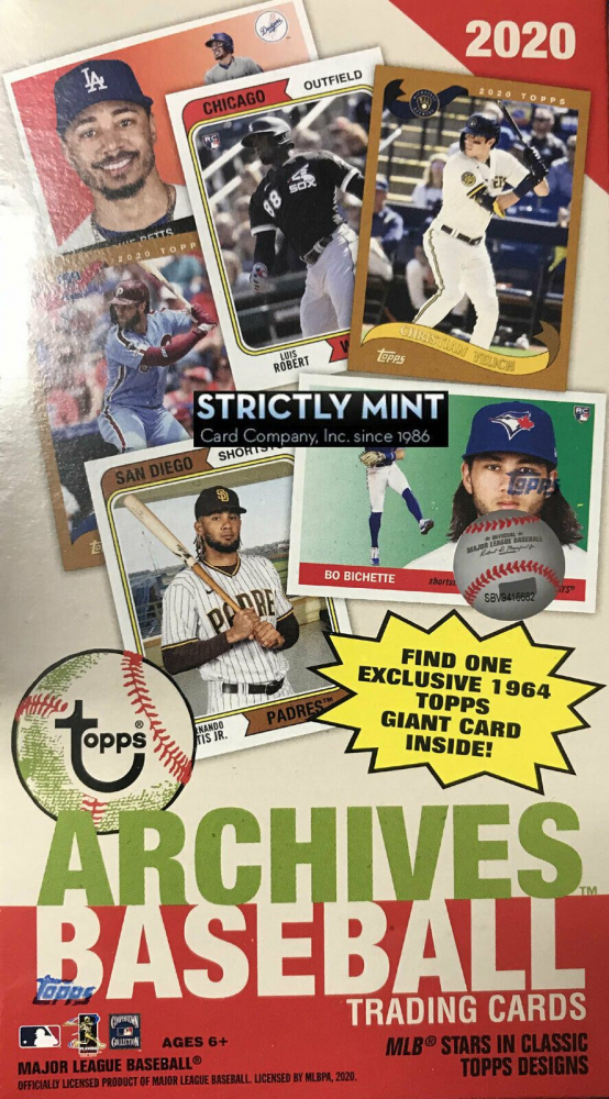 2020 Topps Archives Baseball Blaster Box with (7) Packs Plus 1 ...