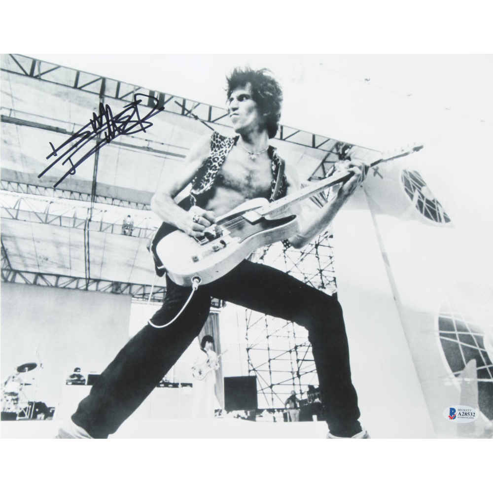 Keith Richards Signed 11x14 Photo (Beckett LOA) | Pristine Auction