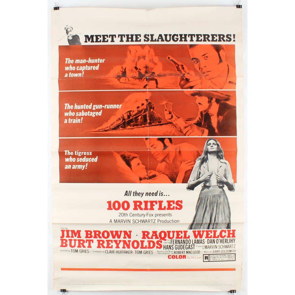 "100 Rifles" 27x40 Movie Poster | Pristine Auction