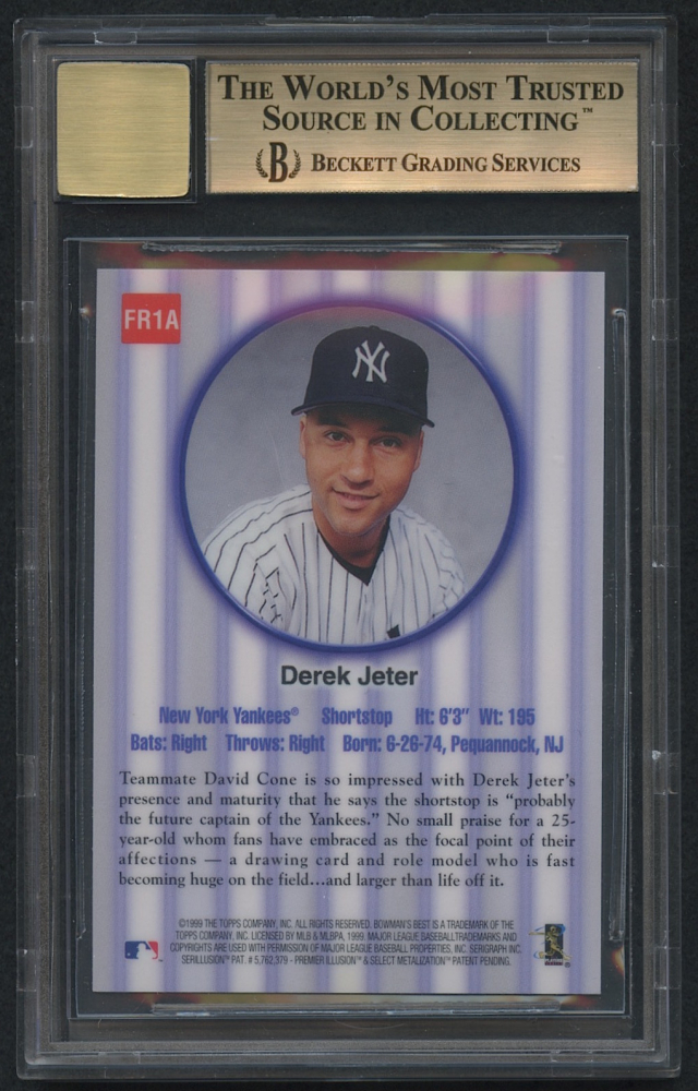 Derek Jeter 1999 Bowman's Best Franchise Favorites Autographs #FR1A ...