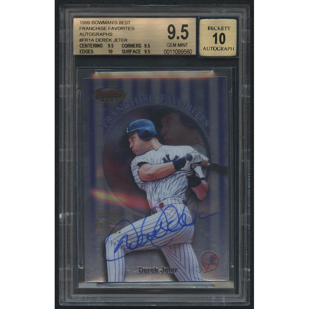 Derek Jeter 1999 Bowman's Best Franchise Favorites Autographs #FR1A ...