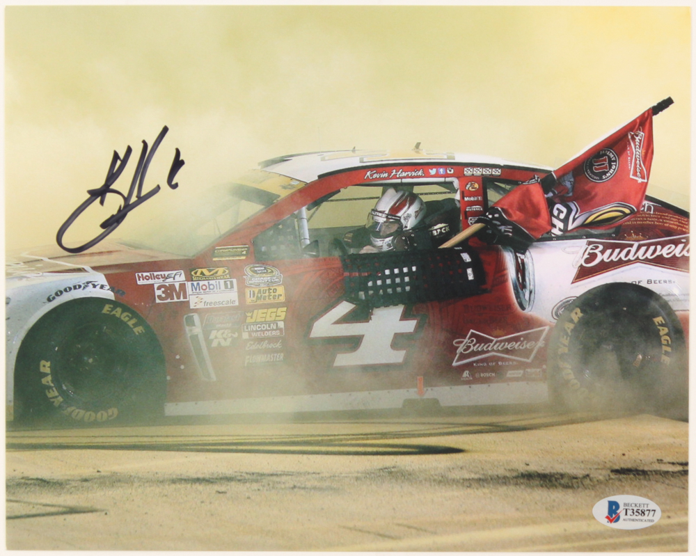Kevin Harvick Signed 8x10 Photo (Beckett COA) | Pristine Auction