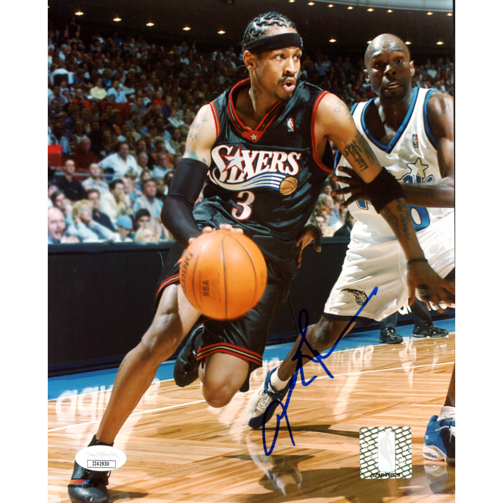 Allen Iverson Signed 76ers 8x10 Photo (JSA COA) | Pristine Auction
