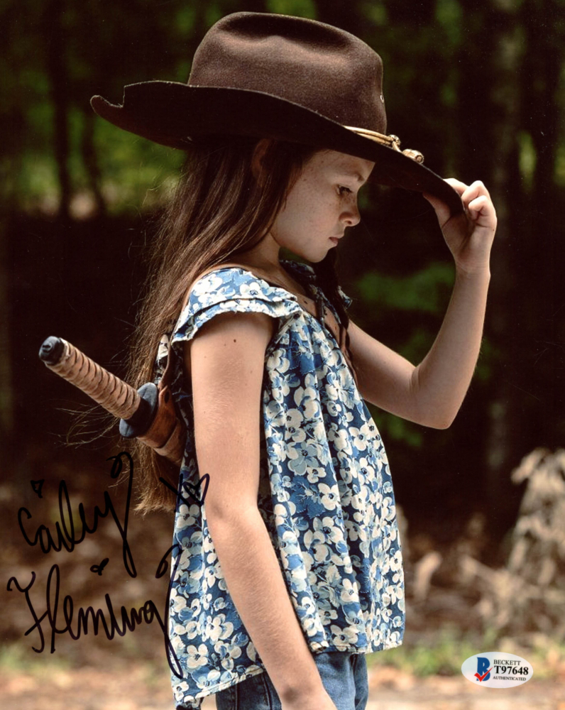 Cailey Fleming Signed "The Walking Dead" 8x10 Photo (Beckett COA ...