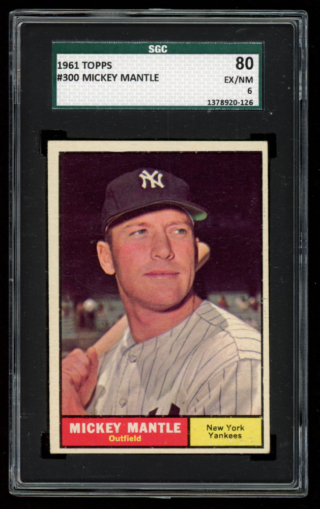 Mickey Mantle 1961 Topps #300 (SGC 6) | Pristine Auction