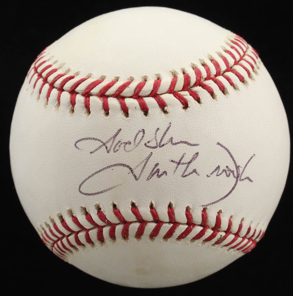 Garth Brooks Signed OML Baseball Inscribed "God Bless" (JSA COA ...