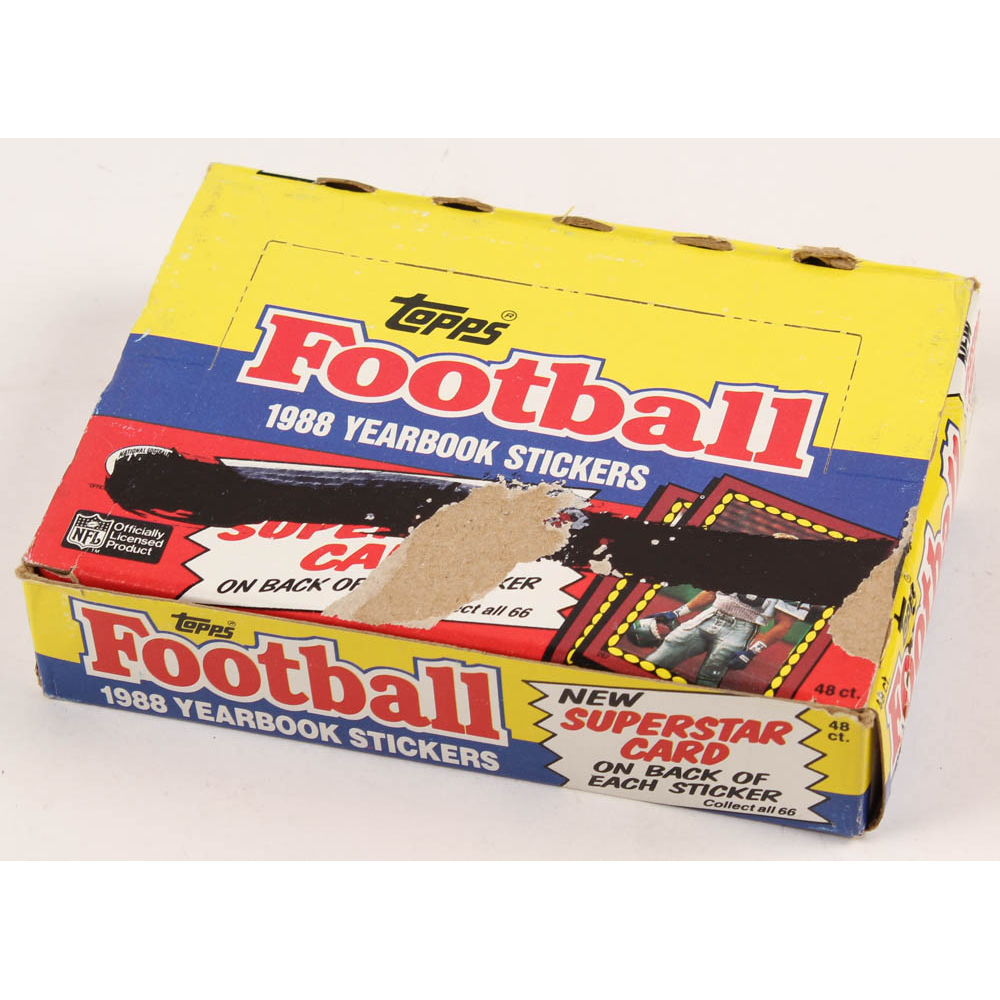1988 Topps Football Wax Box with (48) Packs | Pristine Auction