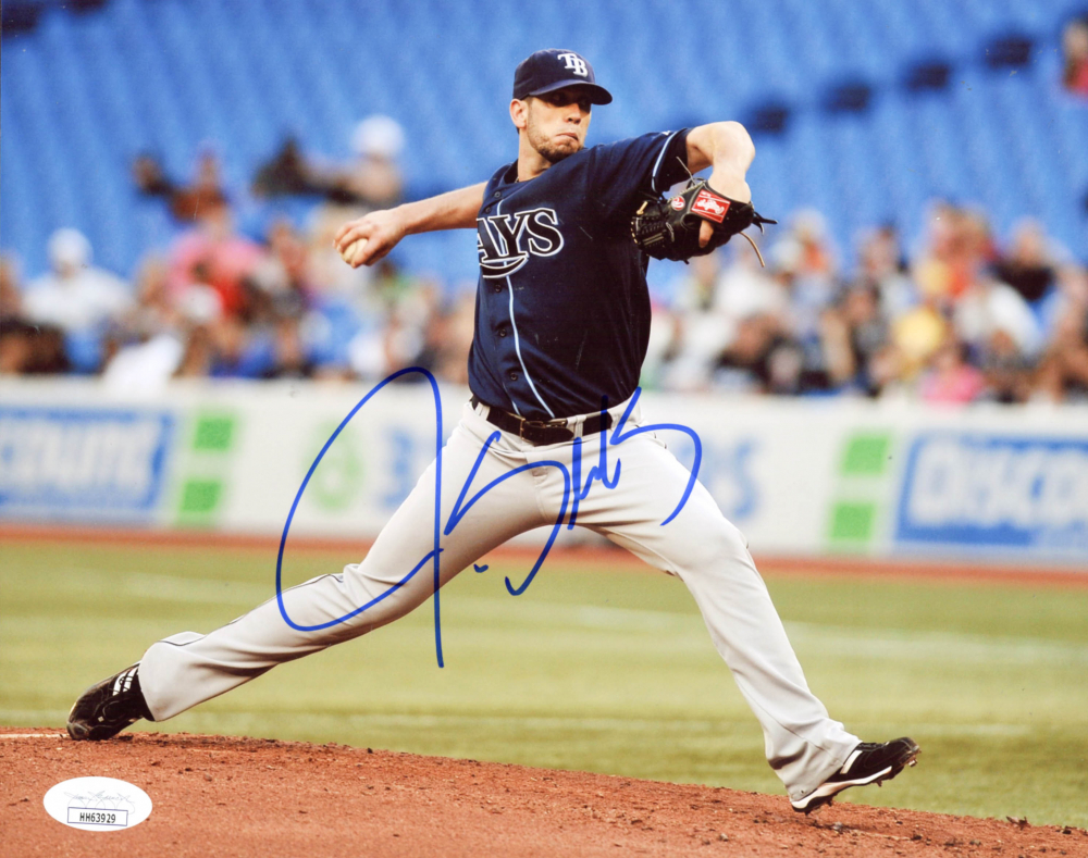James Shields Signed Rays 8x10 Photo (JSA COA) | Pristine Auction