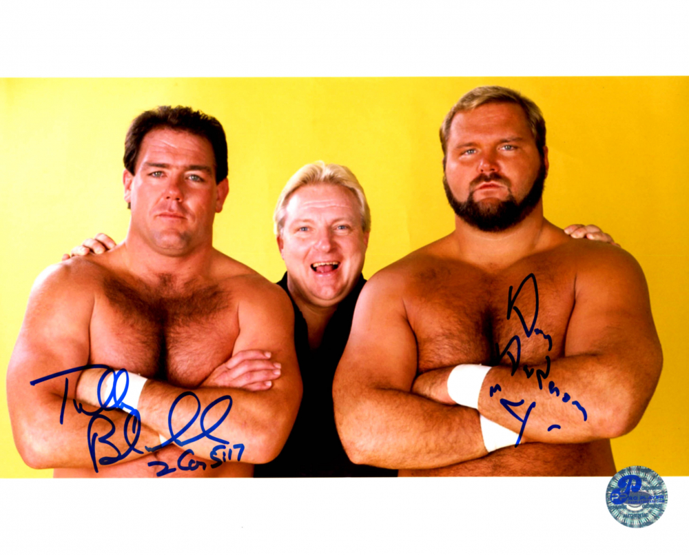 Arn Anderson & Tully Blanchard Signed WWF 8x10 Photo Inscribed "4" (Pro ...