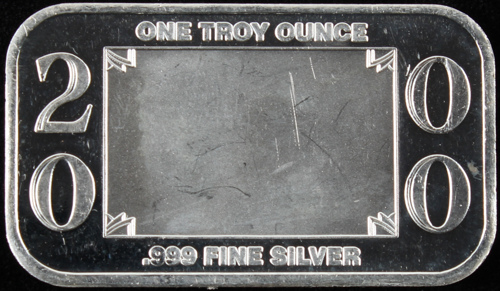 1 Oz. 999 Fine Silver Happy Birthday 2000 Bullion Bar | Pristine Auction
