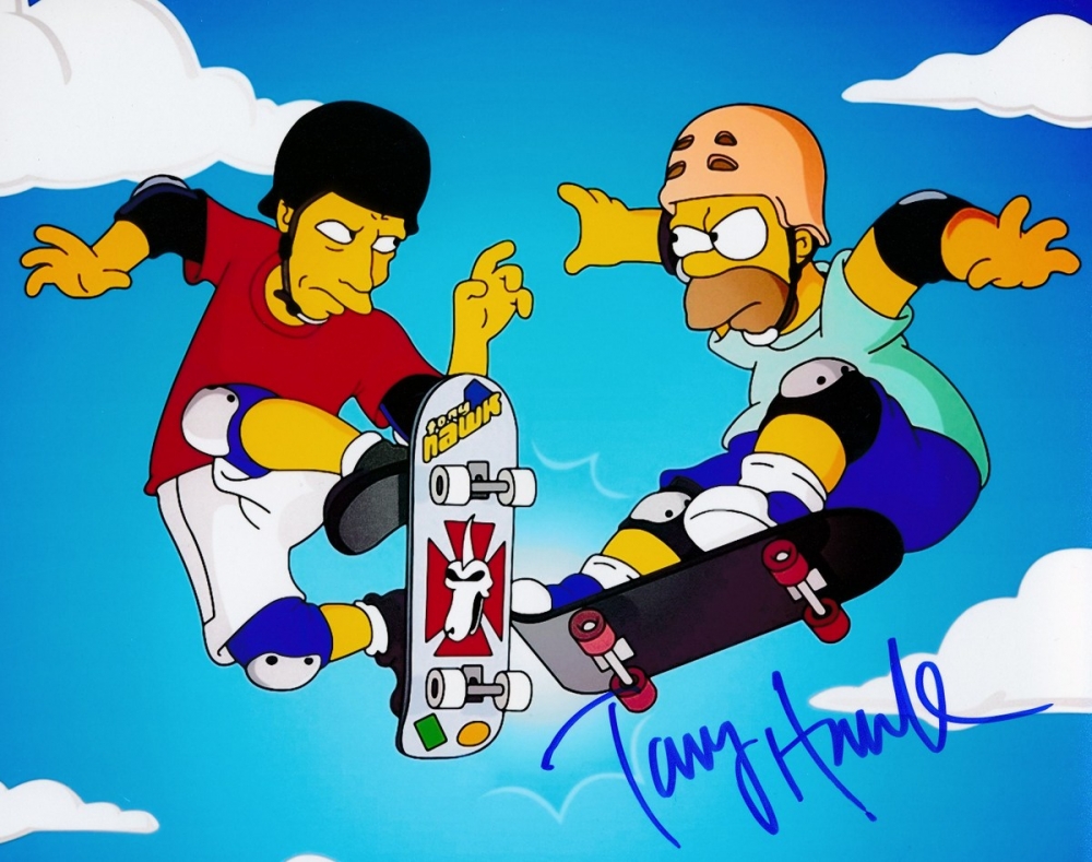 Tony Hawk Signed "The Simpsons" 8x10 Photo (PA LOA) | Pristine Auction