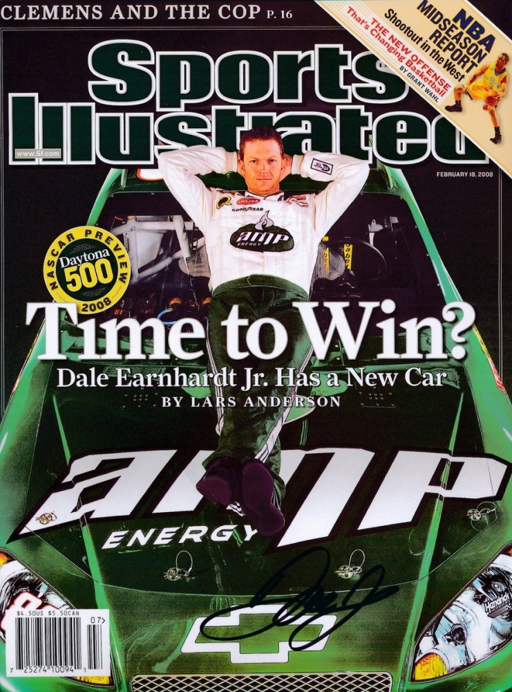 Dale Earnhardt Jr. Signed NASCAR Sports Illustrated Magazine Cover (PA ...