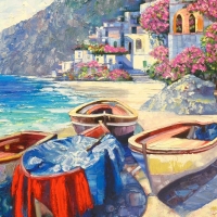 Howard Behrens Signed "Memories of Capri" Limited Edition 30" x 24 ...