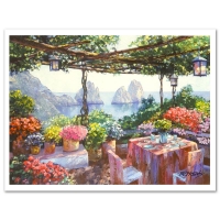 Howard Behrens Signed "Table for Two - Capri" Limited Edition 27" x 20 ...