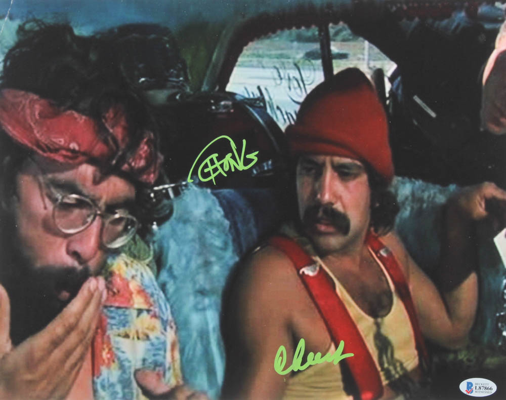 Cheech Marin & Tommy Chong Signed "Up In Smoke " 11x14 Photo (Beckett ...