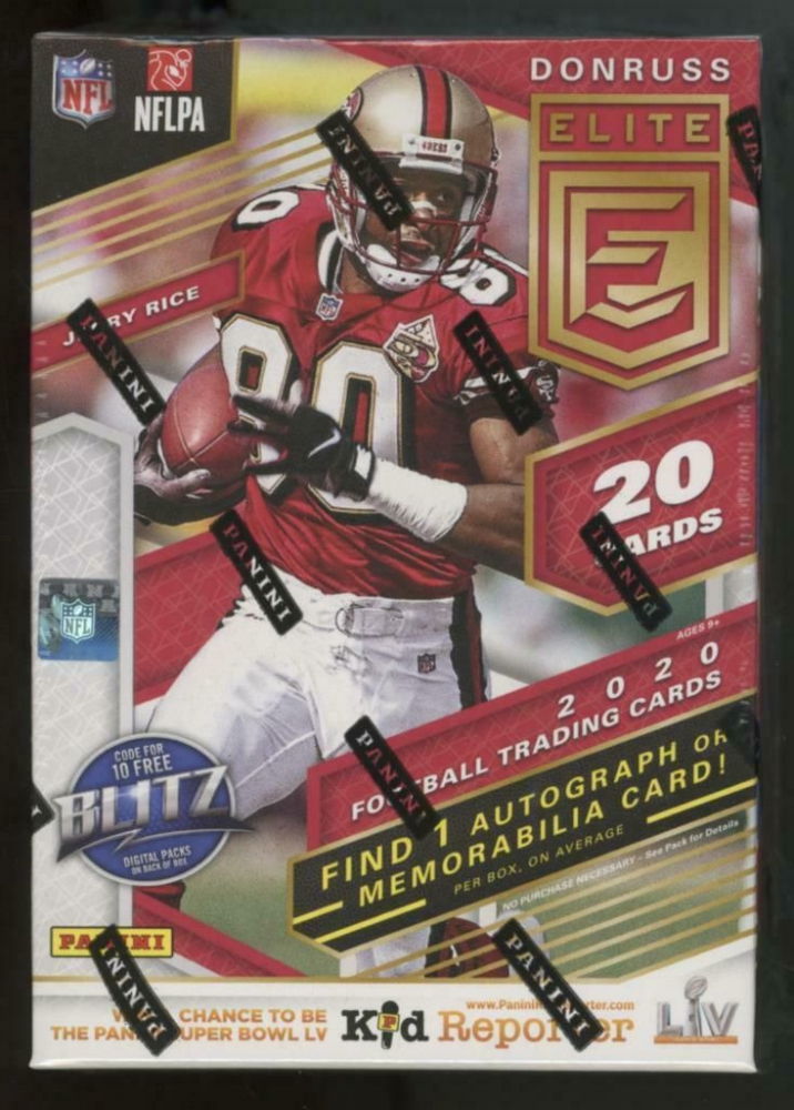 2020 Donruss Elite Football Blaster Box with (4) Packs | Pristine Auction