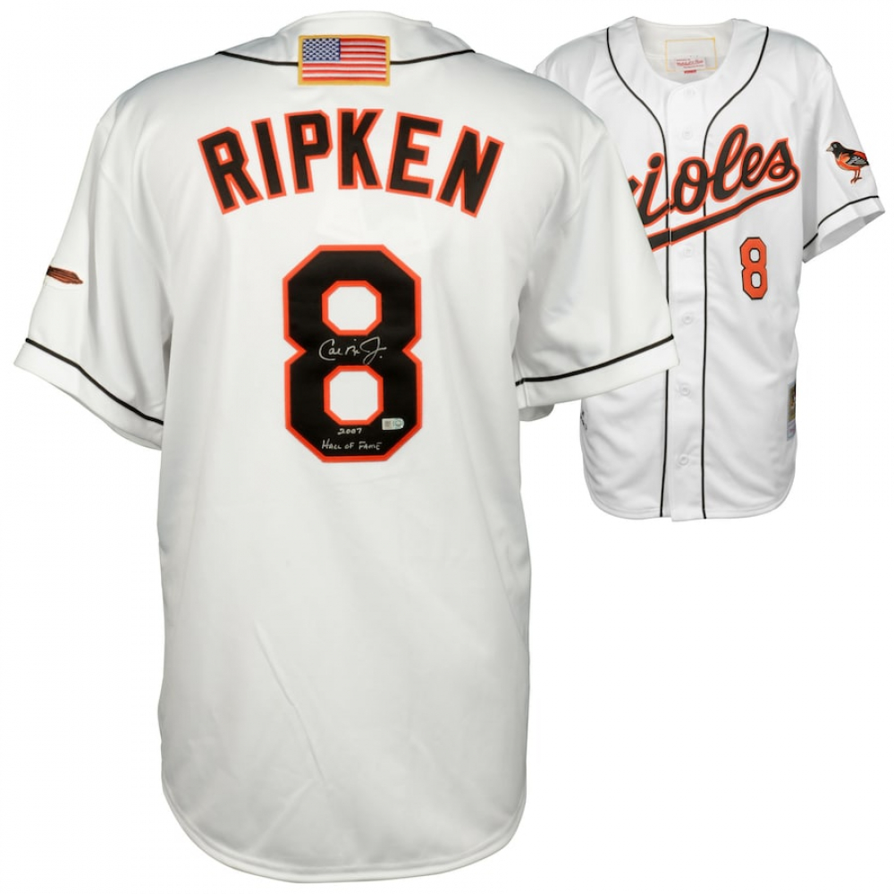 Cal Ripken Jr. Signed Orioles Jersey Inscribed "2007 Hall of Fame ...