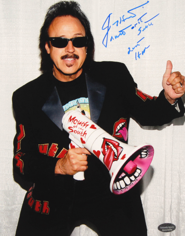 Jimmy Hart Signed 8x10 Photo Inscribed "Mouth of the South" & "2005 HOF ...