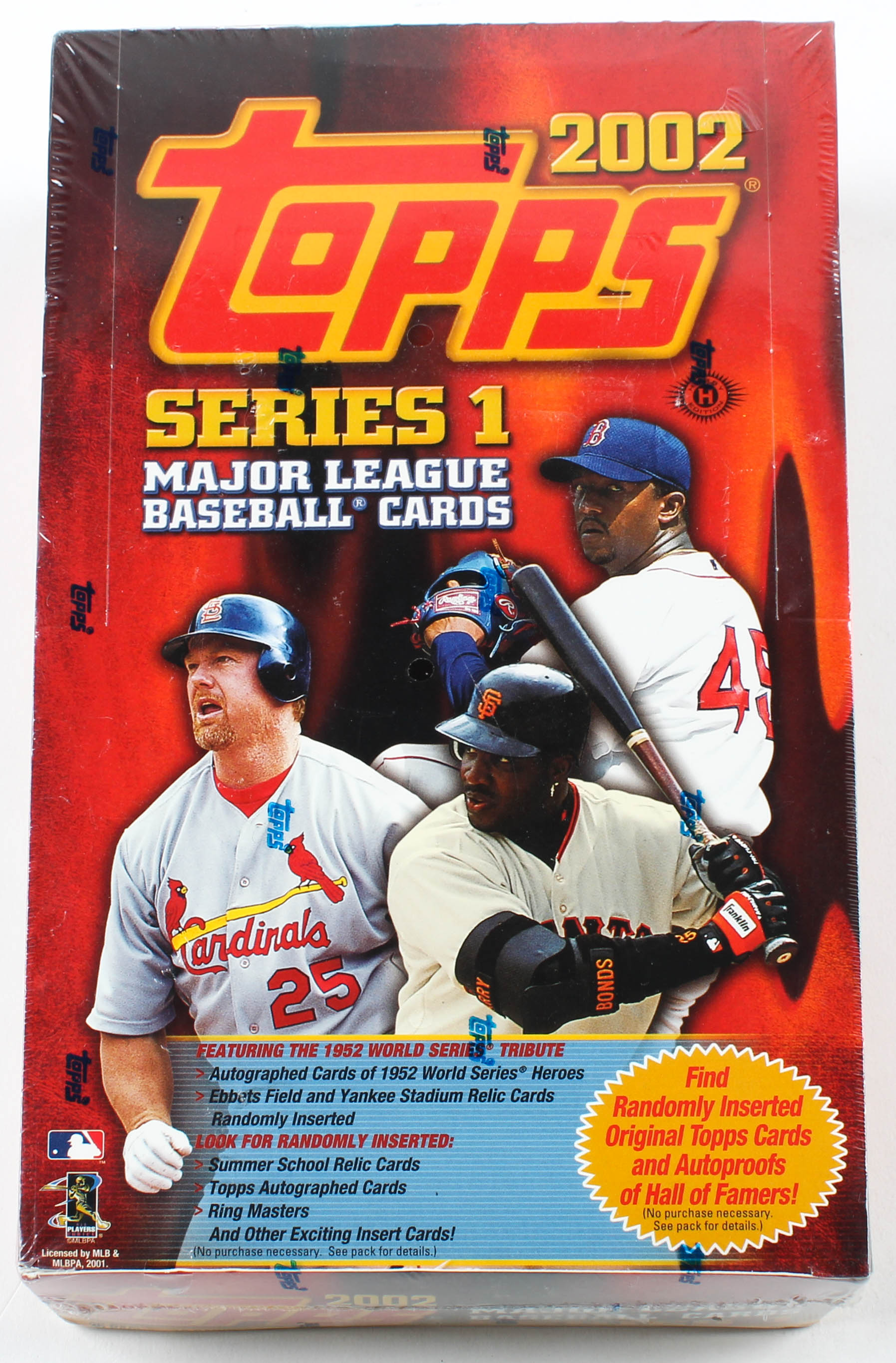 2002 Topps Series 1 Baseball Hobby Box with (36) Packs | Pristine Auction