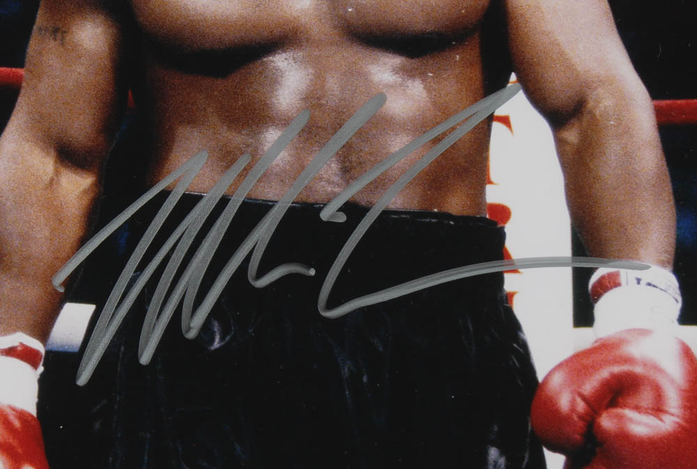 Mike Tyson Signed 18x22 Custom Framed Photo Display (Fiterman Hologram ...