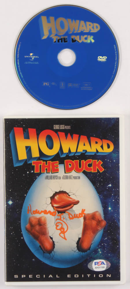 Ed Gale Signed "Howard The Duck" DVD Cover Inscribed "Howard T. Duck ...