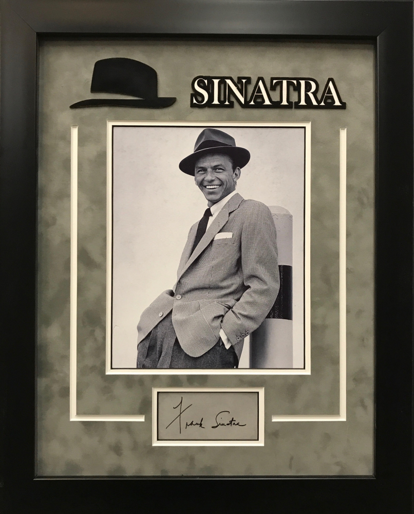 Frank Sinatra Signed 17x21 Custom Framed Cut Display (JSA LOA ...