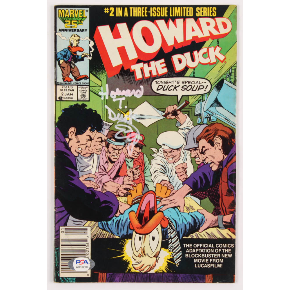 Ed Gale Signed 1987 "Howard The Duck" Issue #2 Marvel Comic Book ...