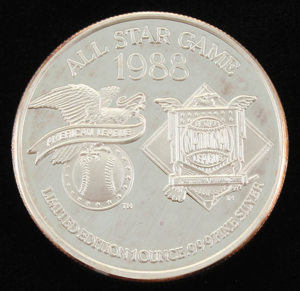 1988 Reds All Star Game Commemorative 1oz Silver Coin Display ...