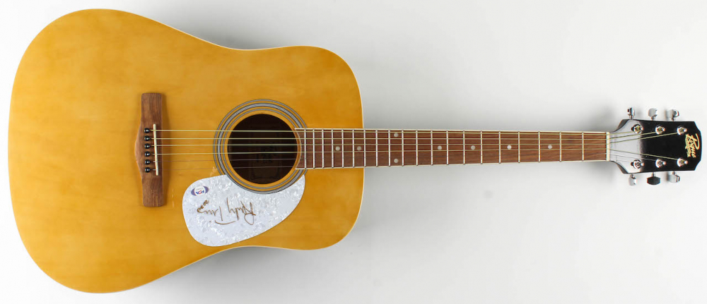 Randy Travis Signed 40" Acoustic Guitar Inscribed "2020" (PSA COA ...