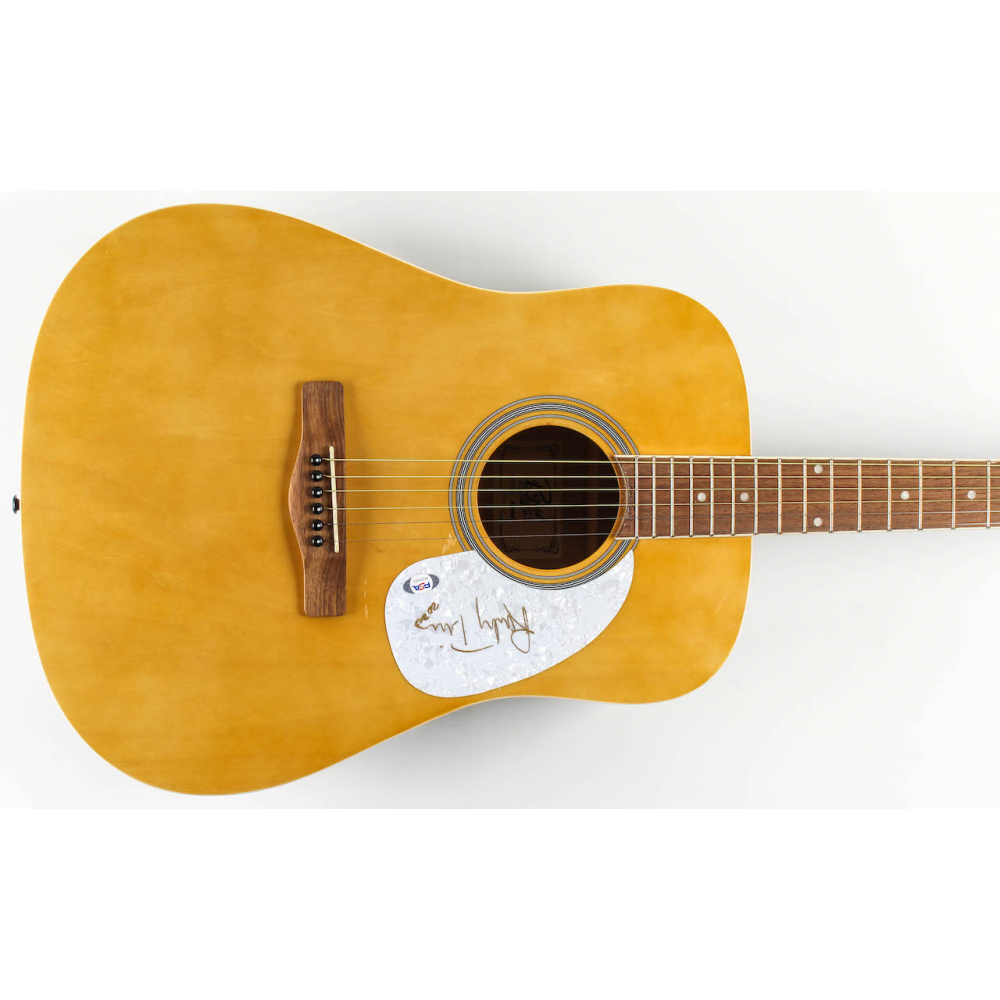 Randy Travis Signed 40" Acoustic Guitar Inscribed "2020" (PSA COA ...