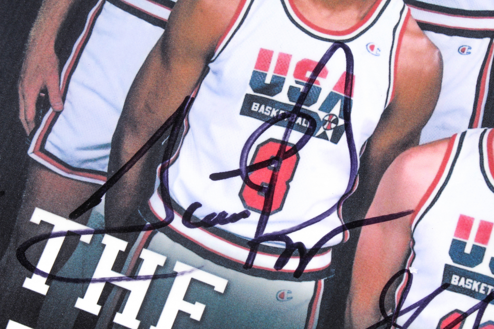 1992 "Dream Team" 22x28 LE USA Olympic Team Banner Signed by (11) with ...