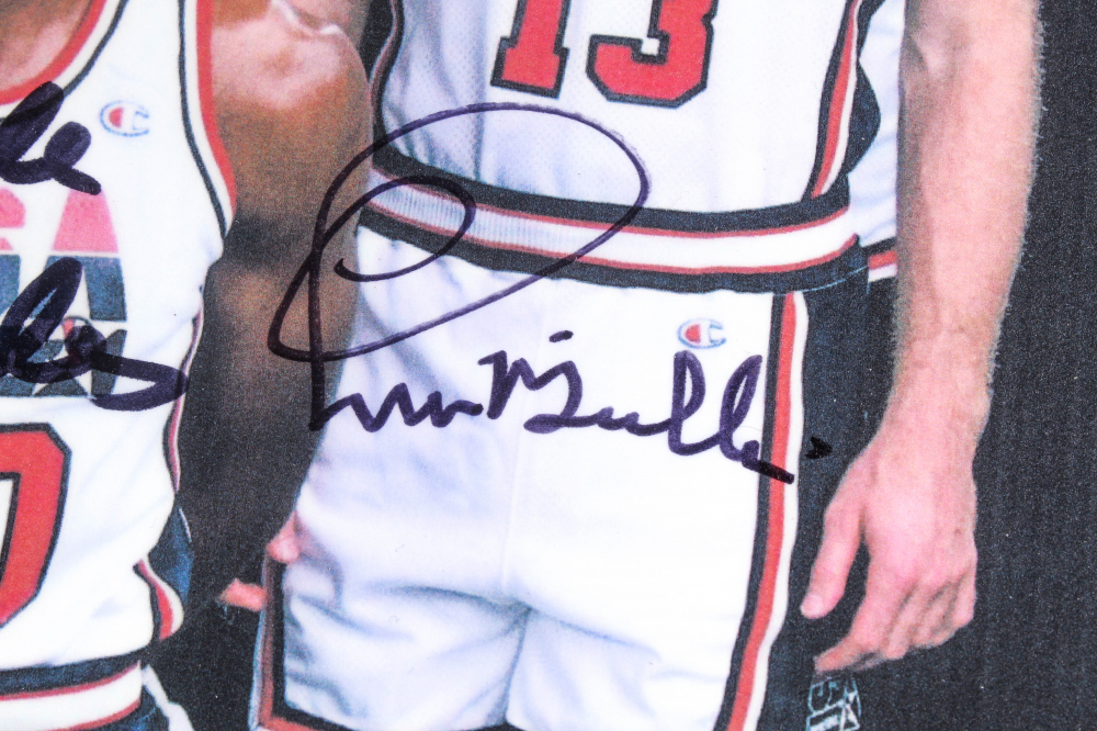 1992 "Dream Team" 22x28 LE USA Olympic Team Banner Signed by (11) with ...