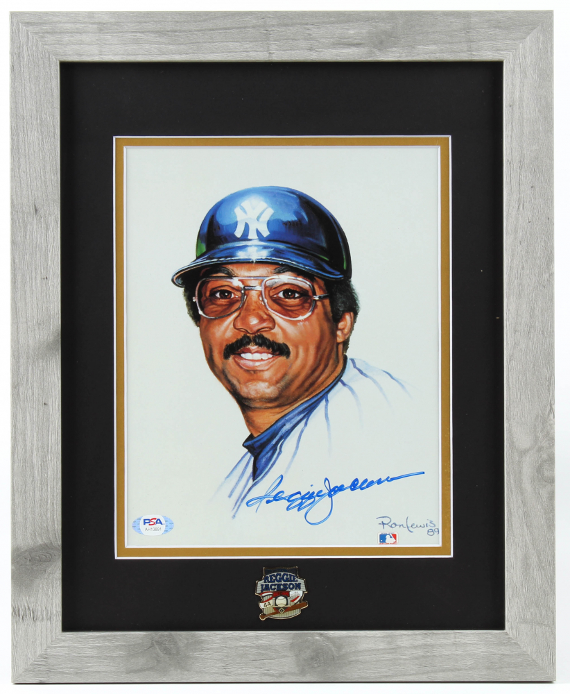 Reggie Jackson Signed Yankees 13x16 Custom Framed Limited Edition Ron ...