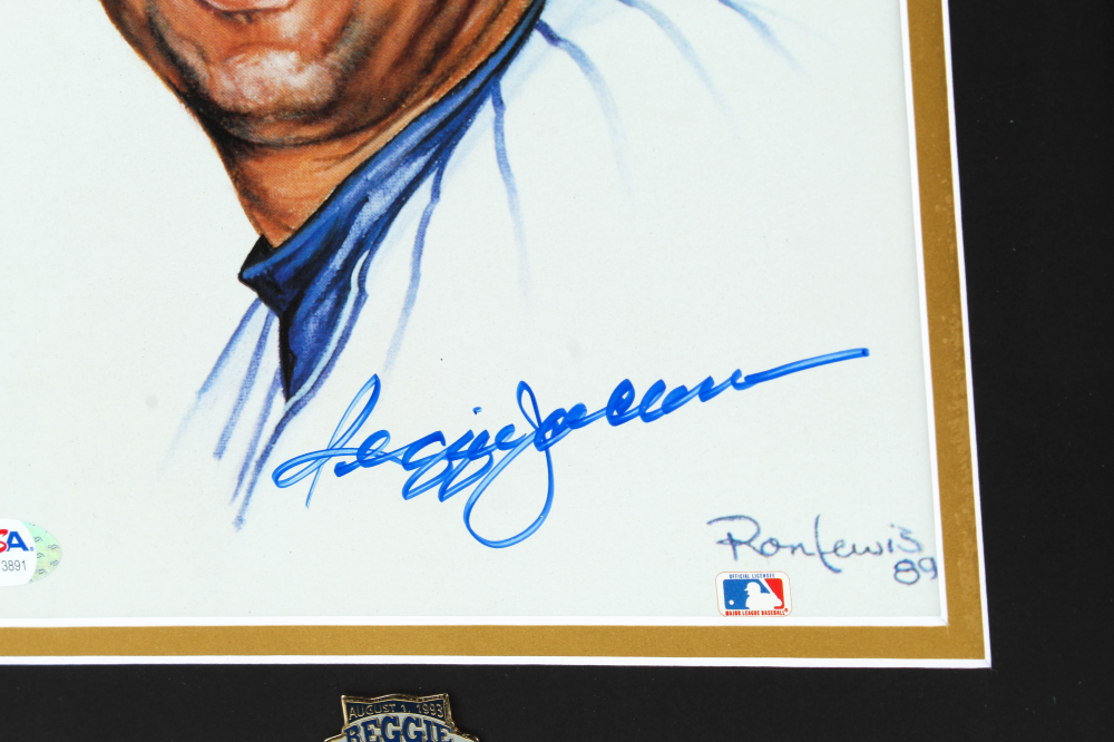 Reggie Jackson Signed Yankees 13x16 Custom Framed Limited Edition Ron ...