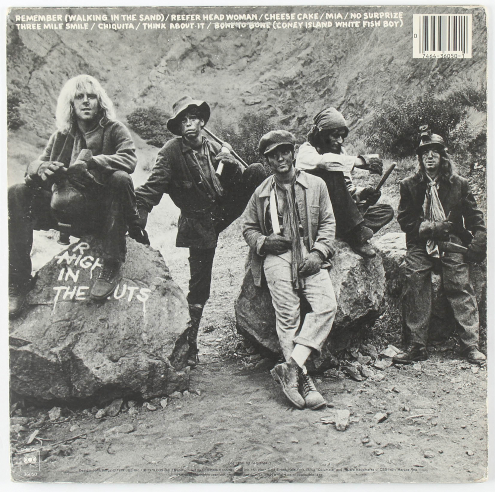 Aerosmith "Night in the Ruts" Album Cover Signed by (4) With Steven ...