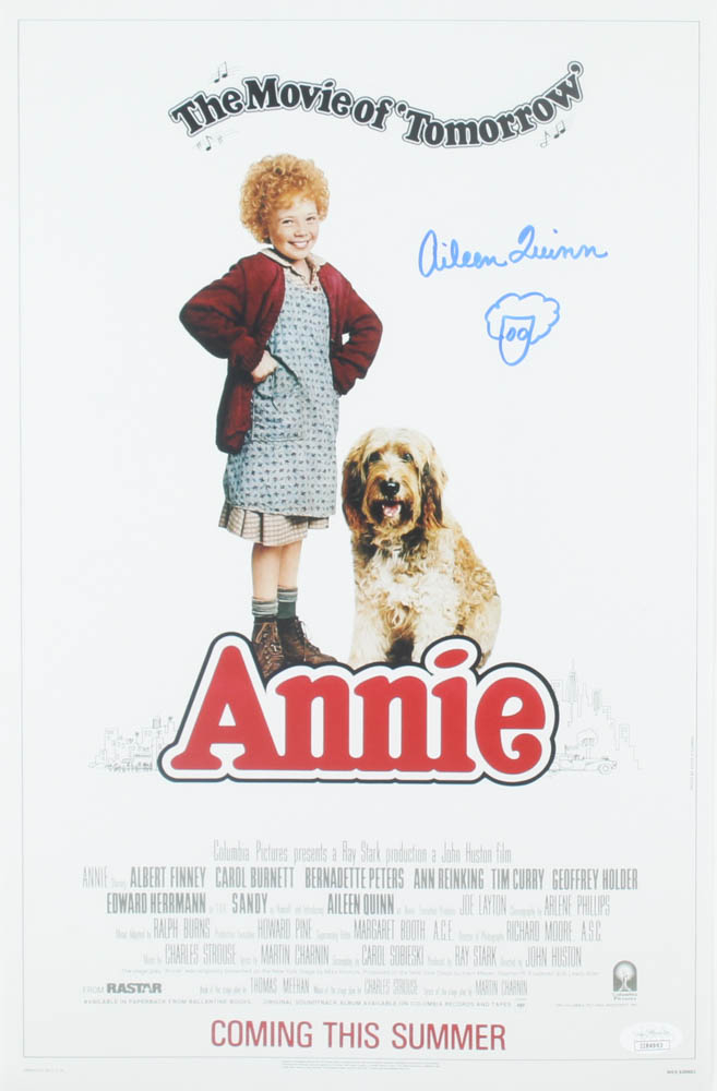 Aileen Quinn Signed "Annie" 11x17 Photo with Hand-Drawn Sketch (JSA COA ...