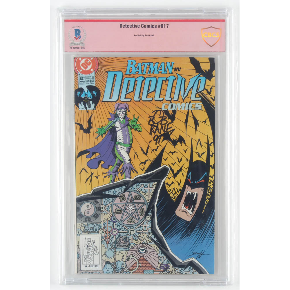 Bob Kane signed 1990 "Batman" Issue #617 DC Comic Book (CBCS ...