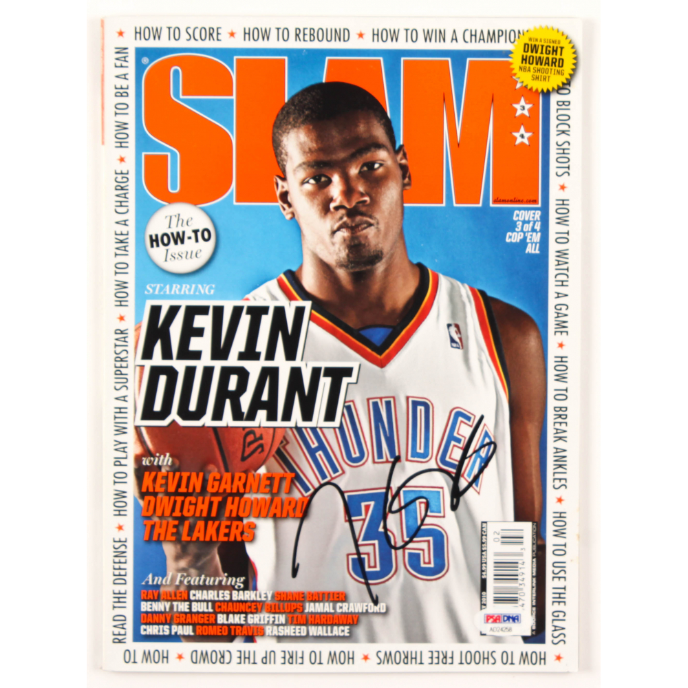 Kevin Durant Signed 2010 Slam Magazine (PSA COA) | Pristine Auction