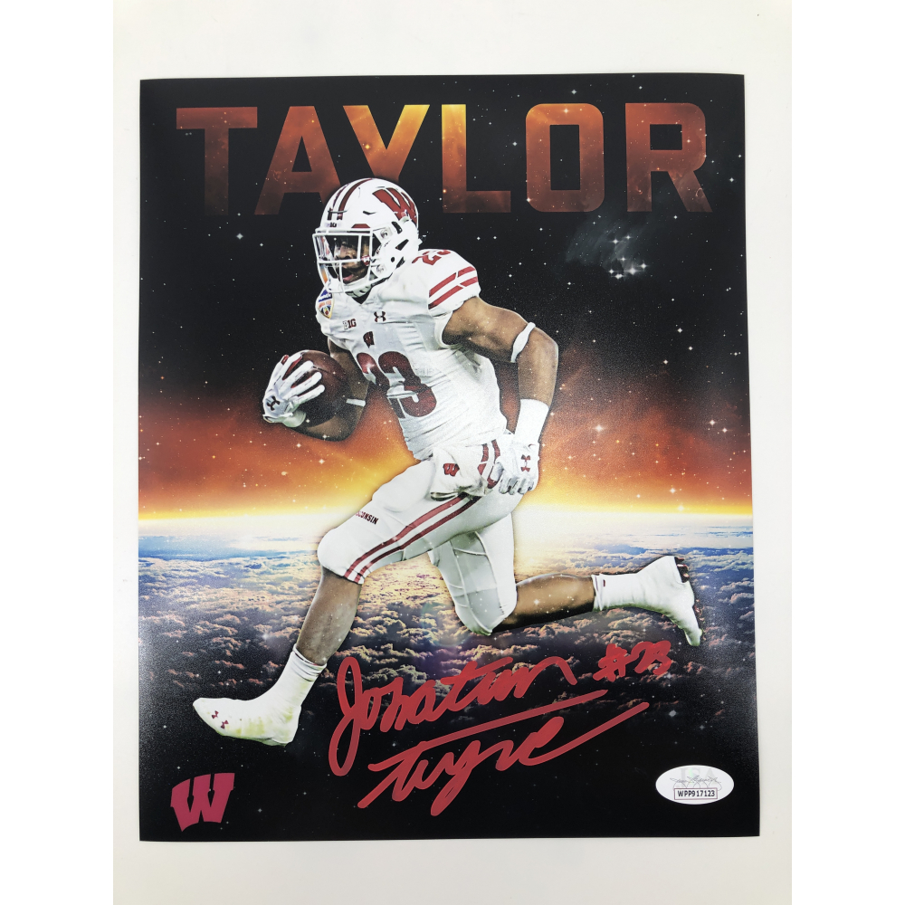 Jonathan Taylor Signed Wisconsin Badgers 8x10 Photo (JSA COA ...