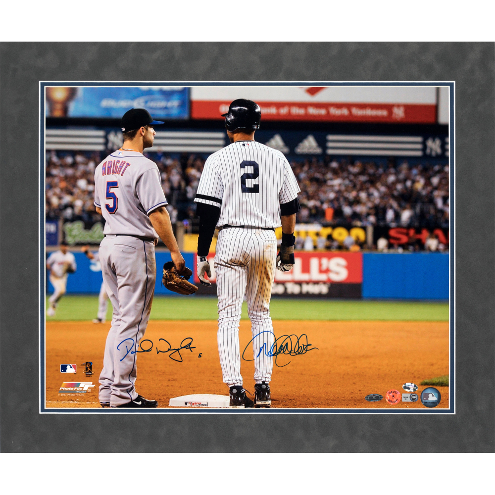 Derek Jeter & David Wright Signed 20x24 Custom Matted Photo (MLB ...