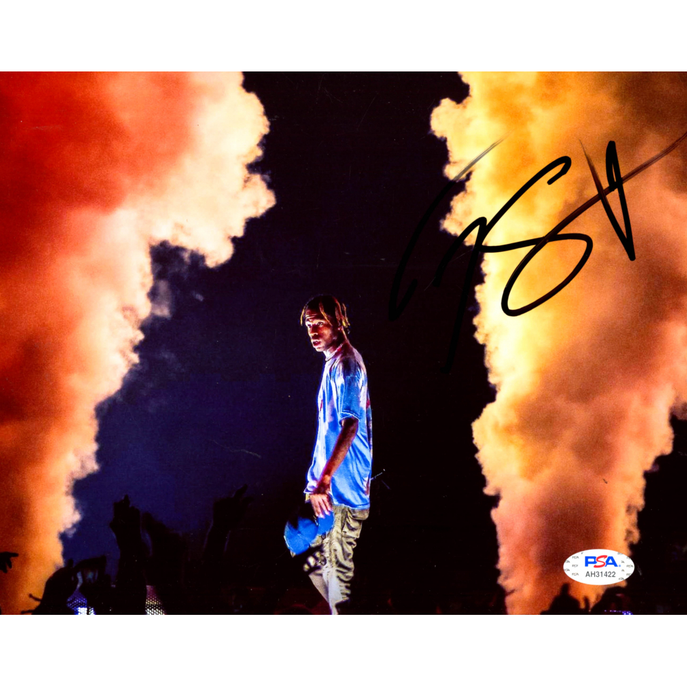 Travis Scott Signed 8x10 Photo (PSA COA) | Pristine Auction