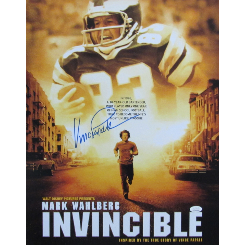 Vince Papale Signed "Invincible" 16x20 Photo (JSA COA) | Pristine Auction